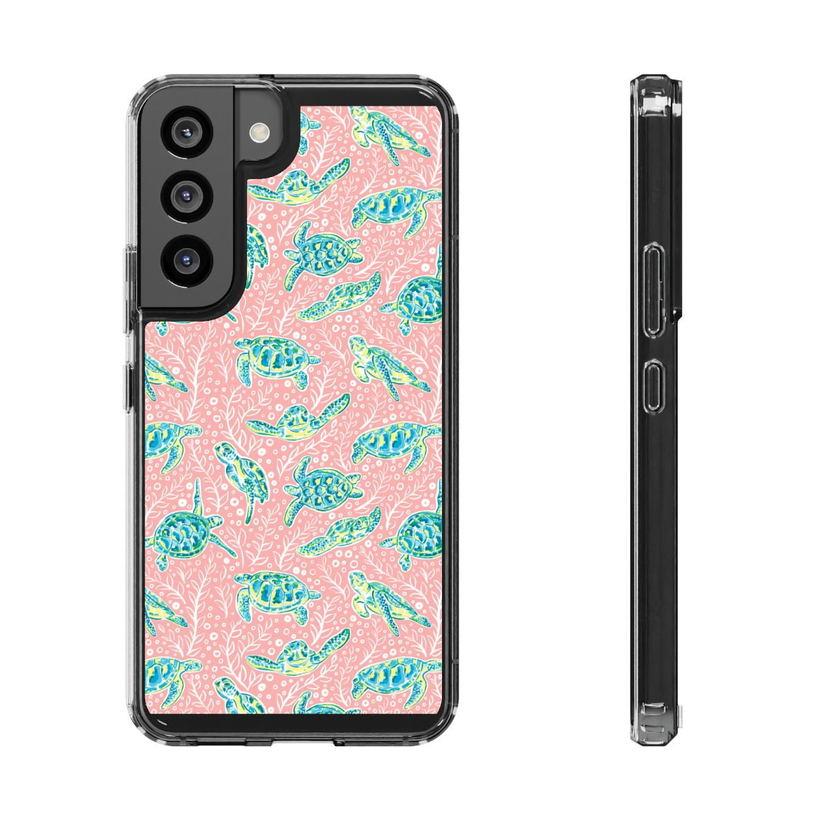 Clear Hybrid Shockproof Case for Samsung Galaxy S22 PLUS - Turtles on ...