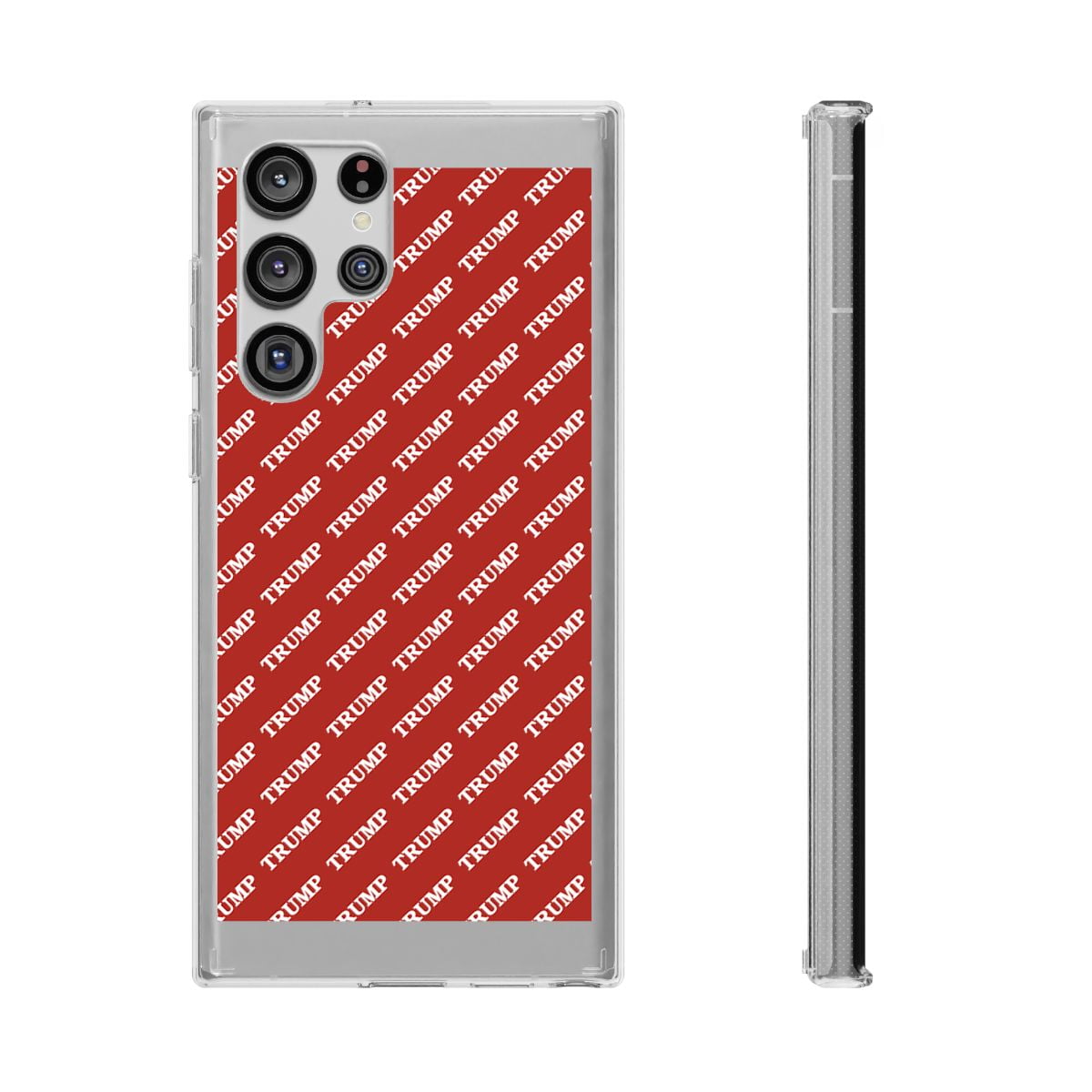 Clear Hybrid Shockproof Case for Samsung Galaxy S22 ULTRA - TRUMP Red ...