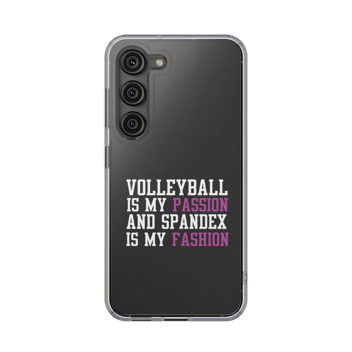 Clear Hybrid Shockproof Case for Samsung Galaxy S23 - Volleyball ...