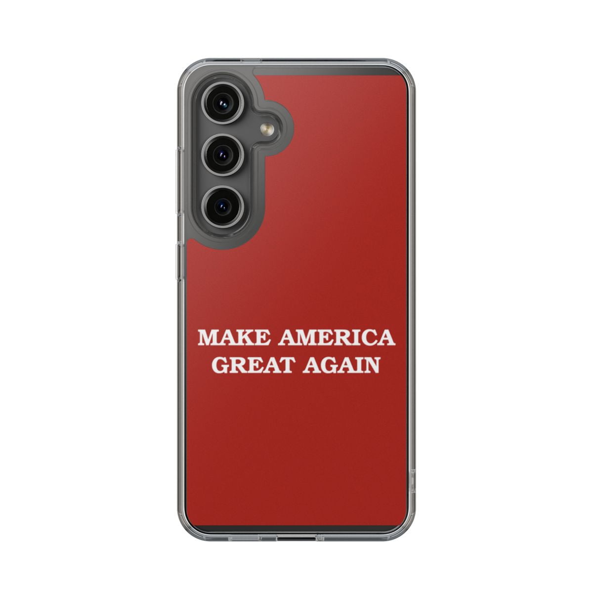 Clear Hybrid Shockproof Case for Samsung Galaxy S25 - MAKE AMERICA ...