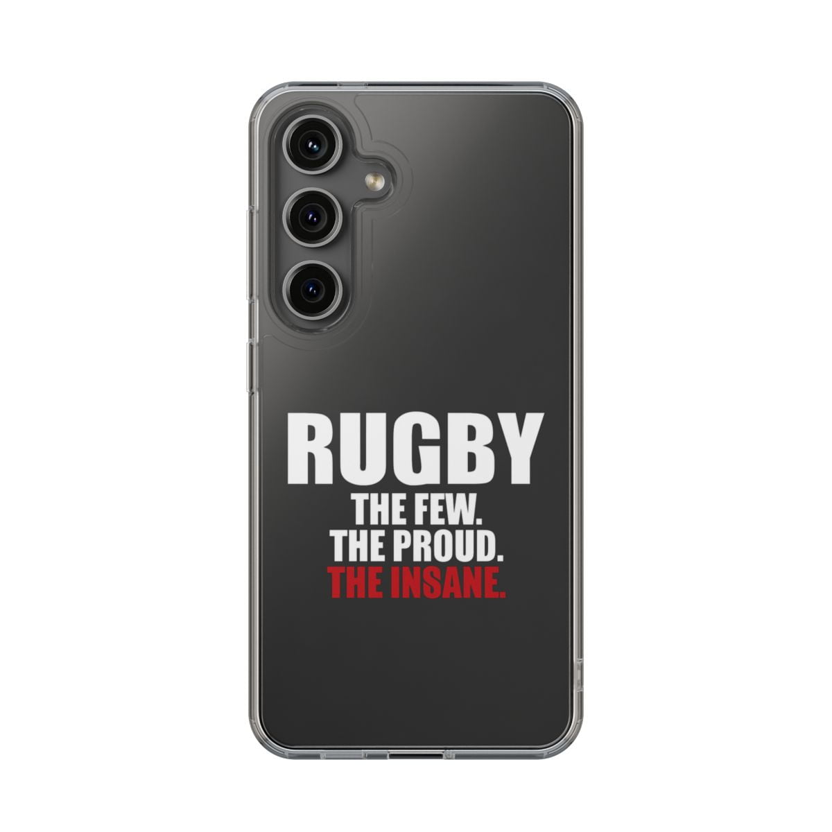 Clear Hybrid Shockproof Case for Samsung Galaxy S25 - Rugby The Few The ...