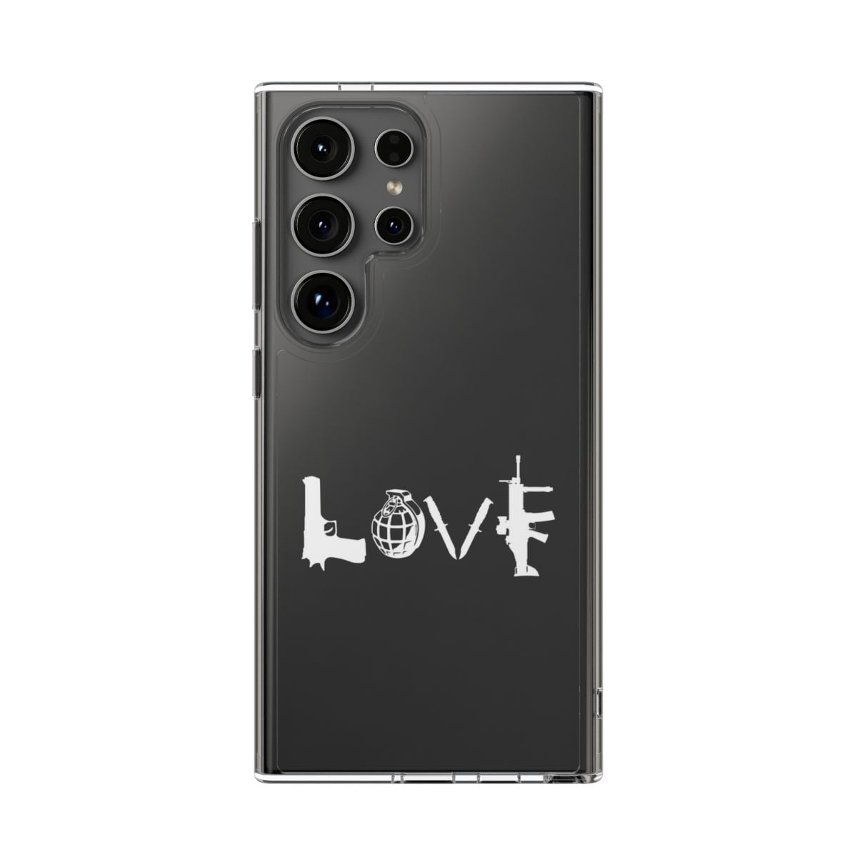 Clear Hybrid Shockproof Case for Samsung Galaxy S25 ULTRA - Love ...
