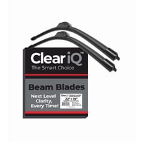 Clear IQ Premium Silicone Beam Front Wiper Blade Set – 24in. Driver ...