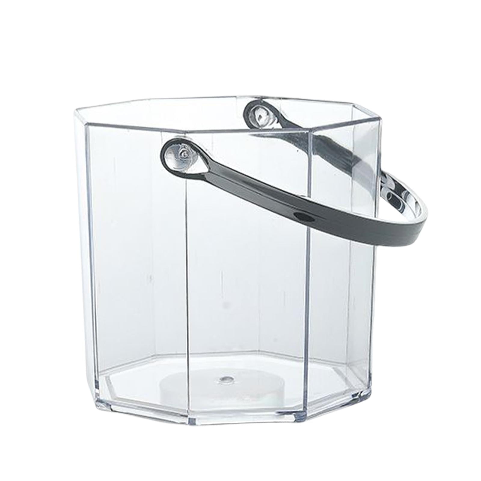 Clear Ice Bucket Beverage Chilling Tub with Handle Transparent Bucket ...