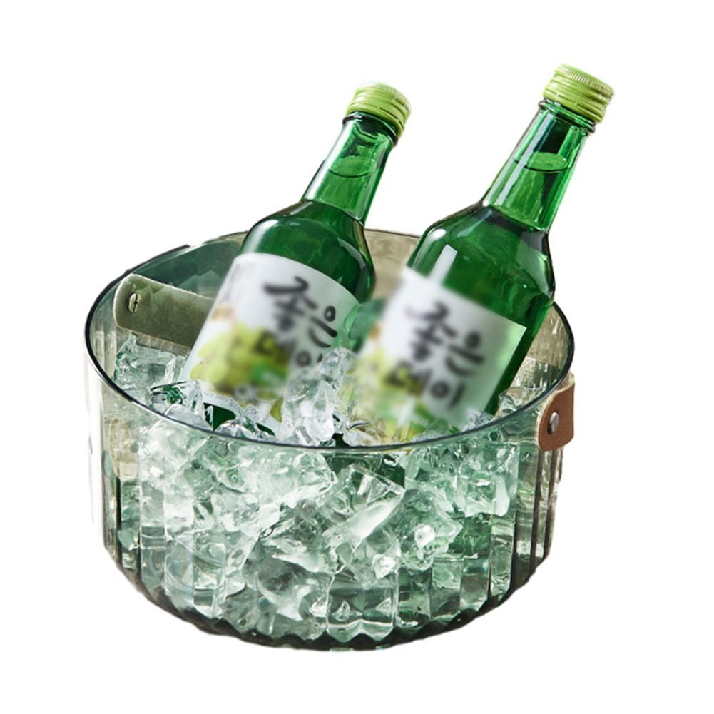 Clear Ice Bucket Drinks Fruit Wine Storage Parties Bars Parties ...