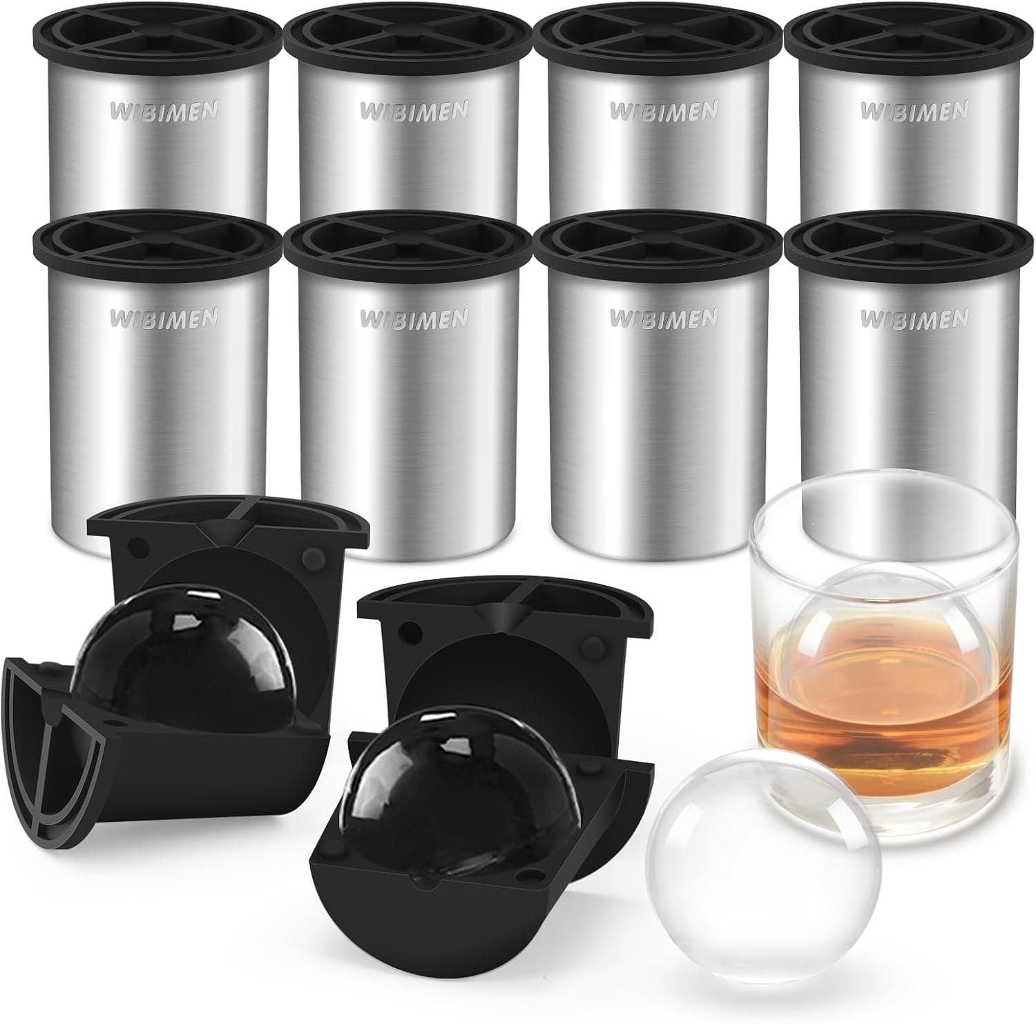 Clear Ice Cube Maker - 2.5" Ball - Stainless Steel Clear Ice Maker ...