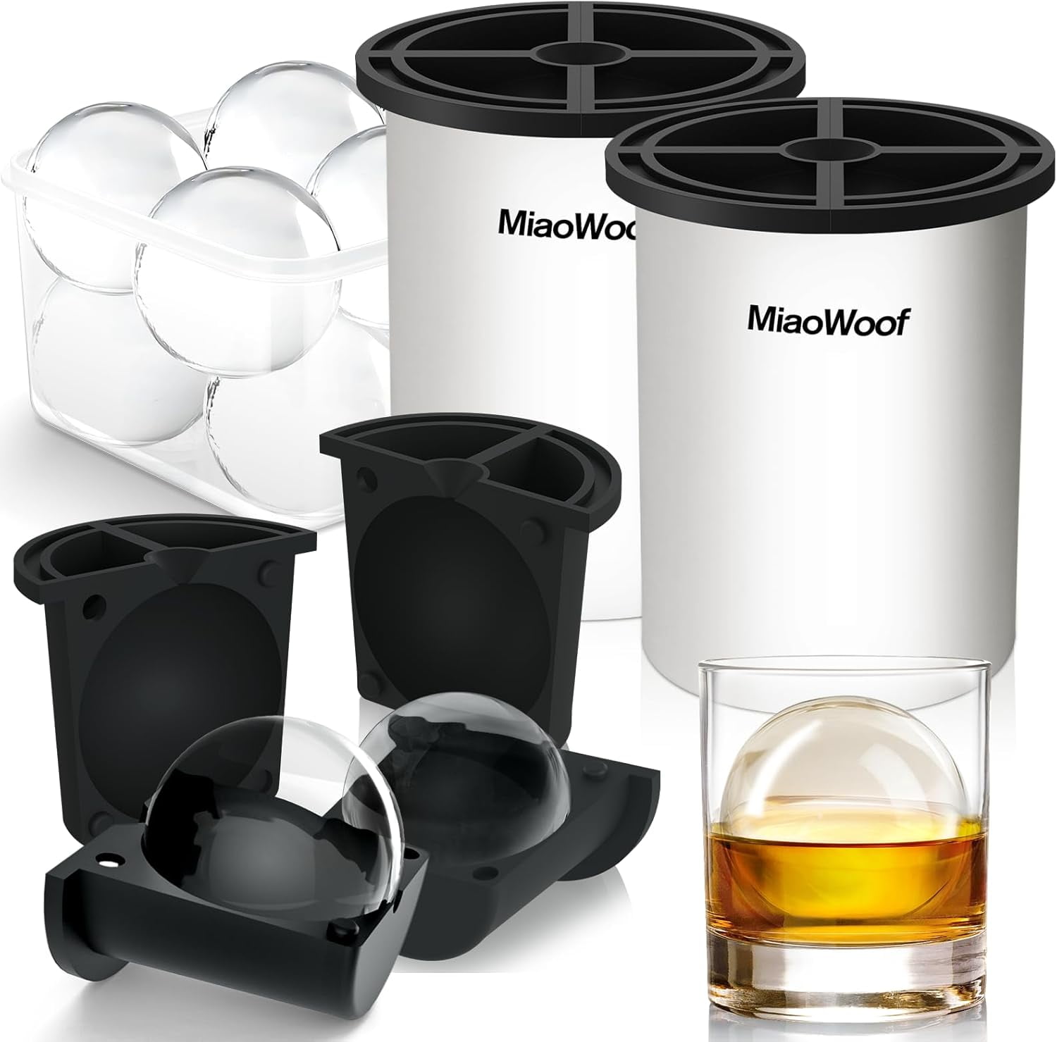 Clear Ice Cube Maker, 2.5 Inch Stainless Steel Crystal Large Clear Ice ...