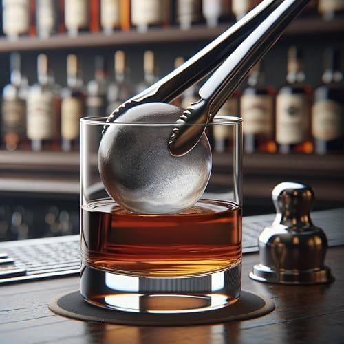 Clear Ice Maker Set – Crystal Clear Ice Ball & Cube Molds for Whiskey ...