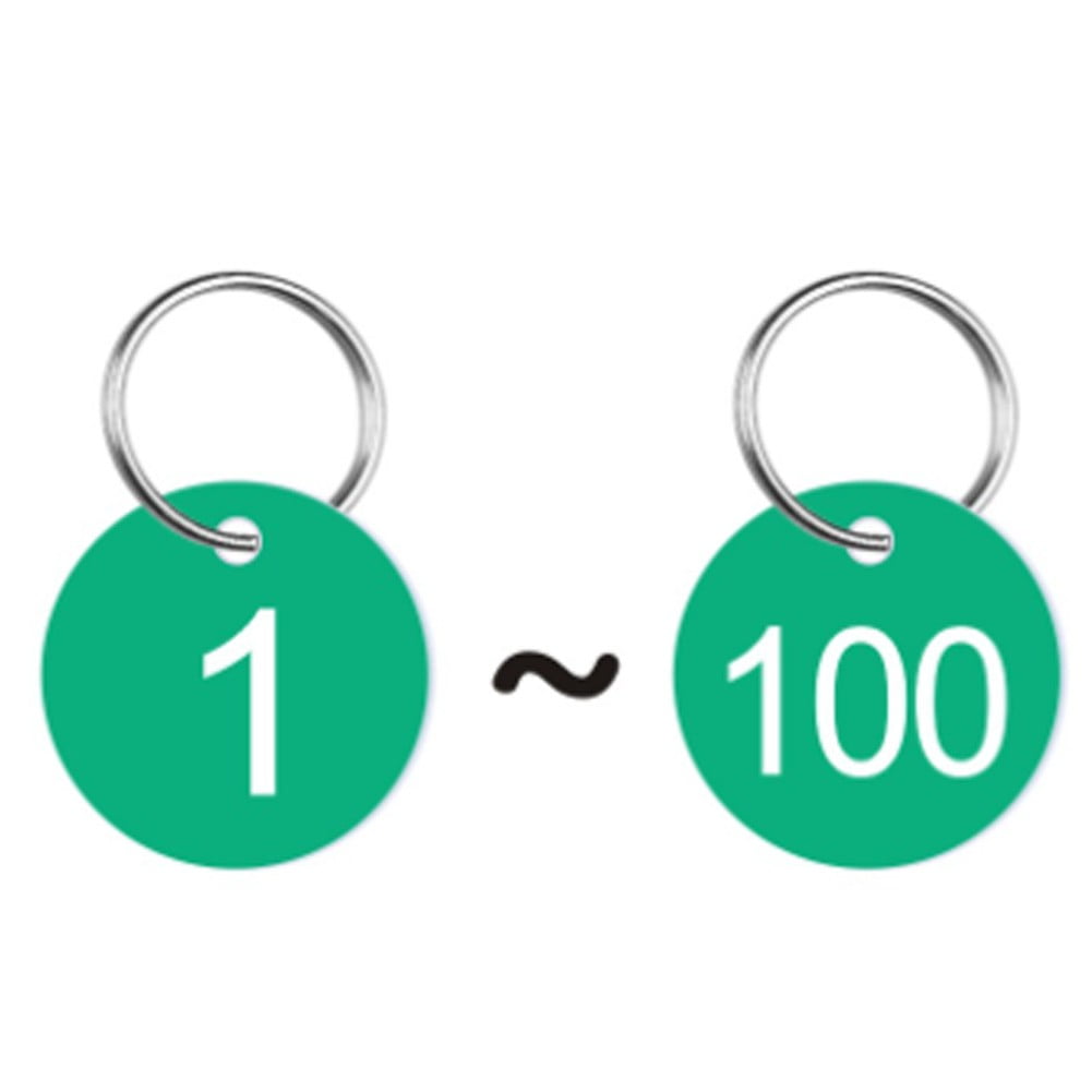 Clear Identification Number Discs for Offices and Warehouses Pack of ...