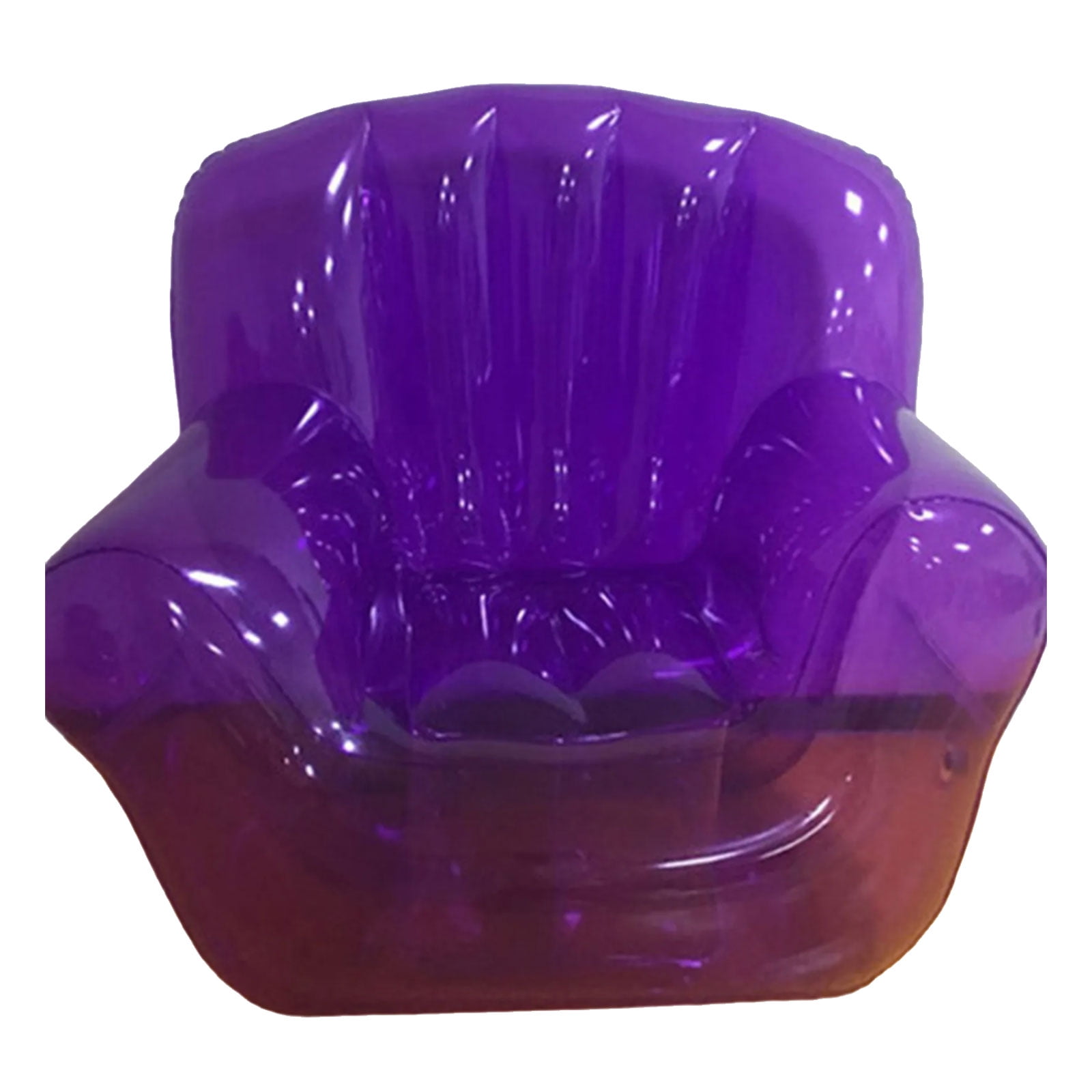 Clear Inflatable PVC Sofa Chair Heavy Duty Ergonomic Design Air Couch ...