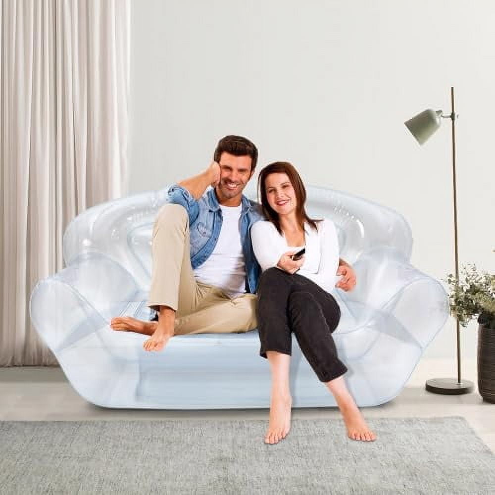 Clear Inflatable Sofa, Portable Inflatable Couch Inflatable Double ...