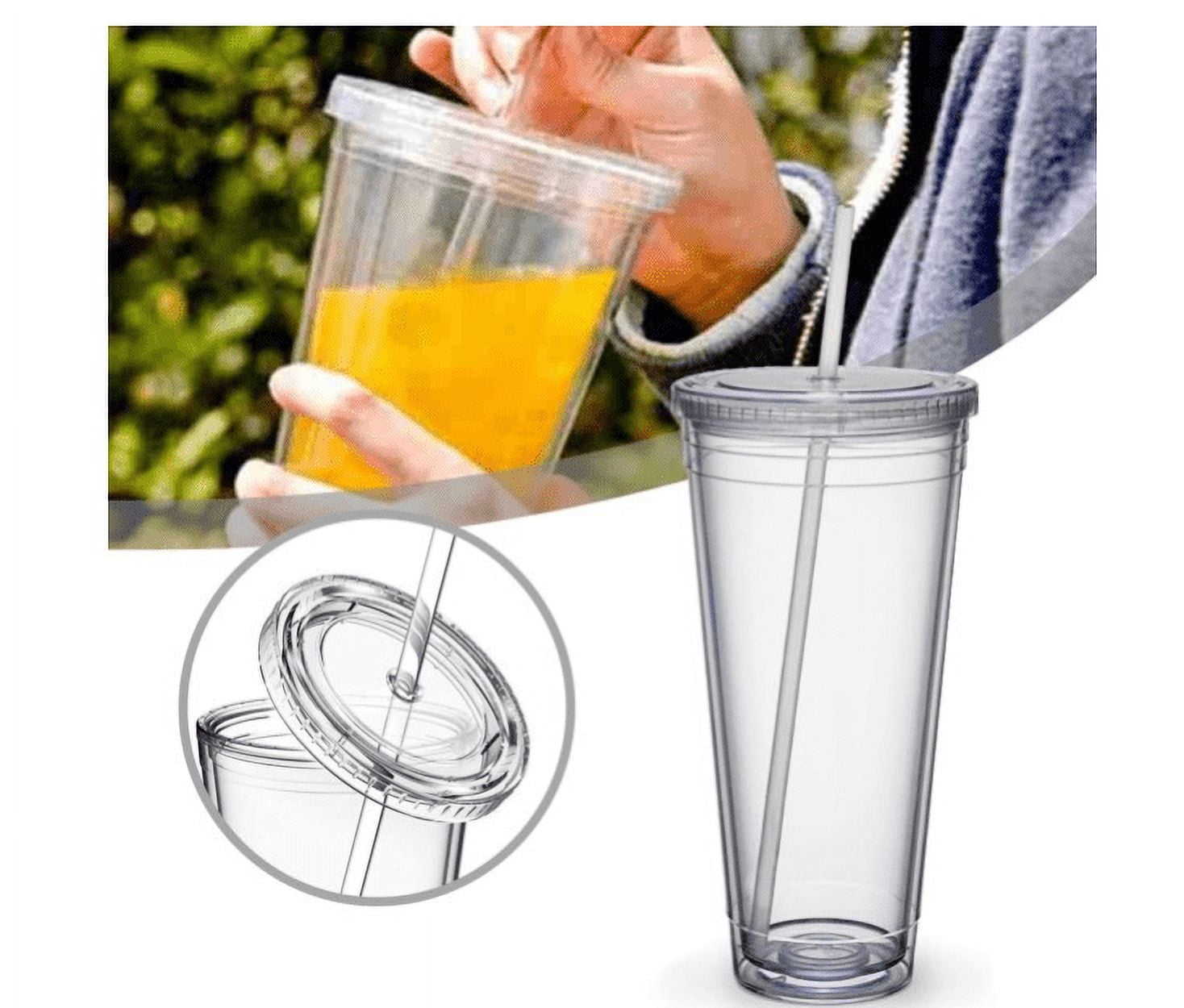 Clear Insulated Tumblers, Plastic Tumbler Cups, Double Wall Tumblers ...