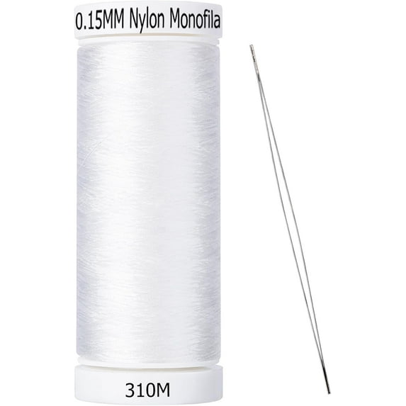 Clear Invisible Nylon Thread 310M Thickness 0.15MM, for Sewing Beading ...