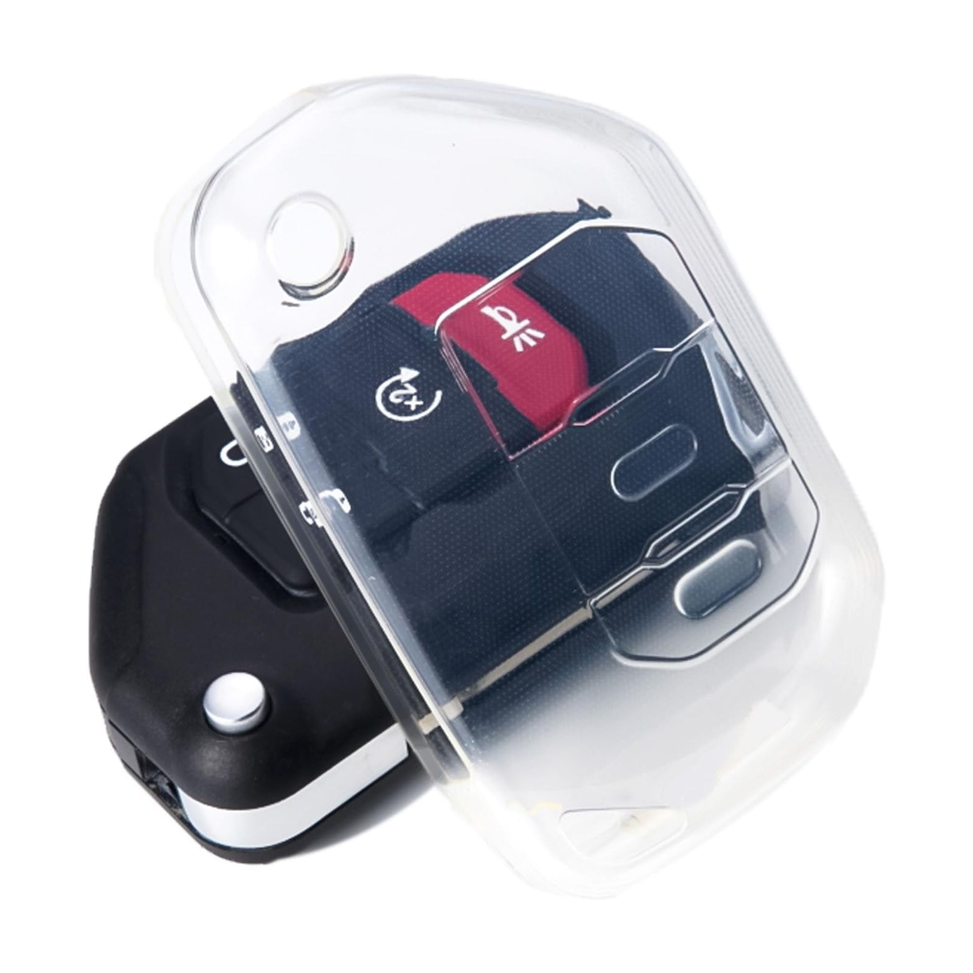 for Clear Jeep Key Fob Cover TPU 4 Buttons Car Key Fob Case Fit for ...