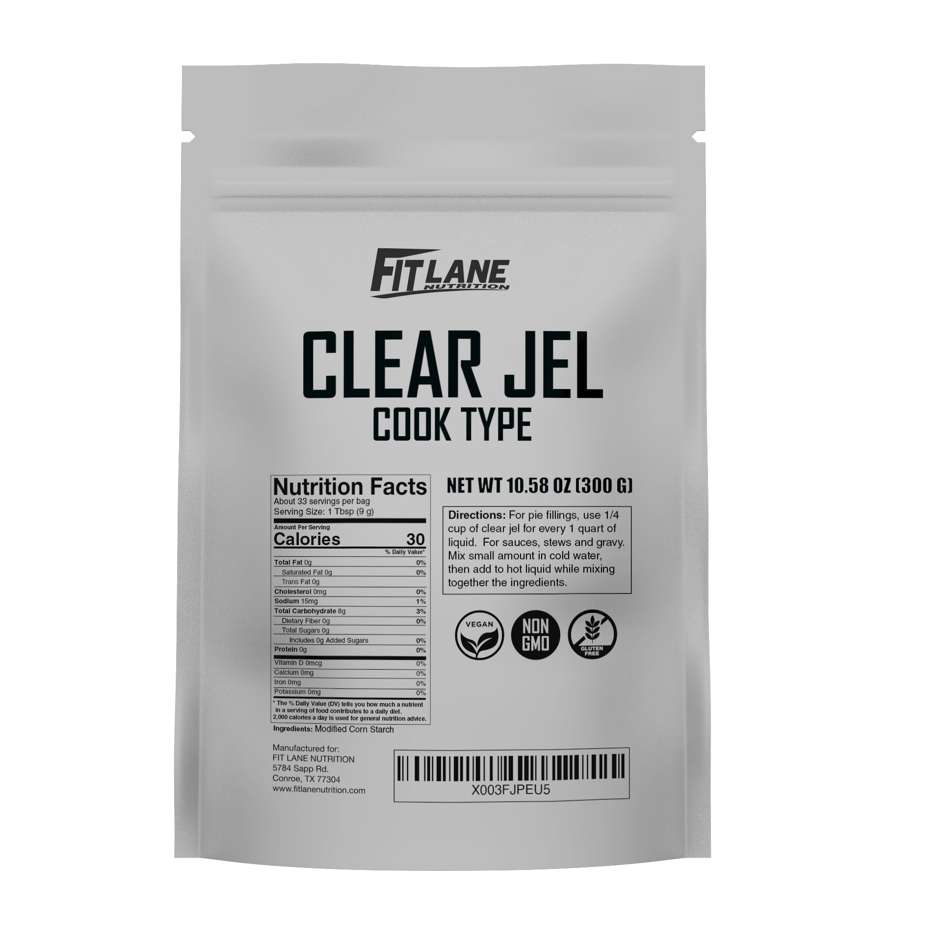FitLane Nutrition Clear Jel Cook Type Powder, 300g Bag, Gluten Free ...