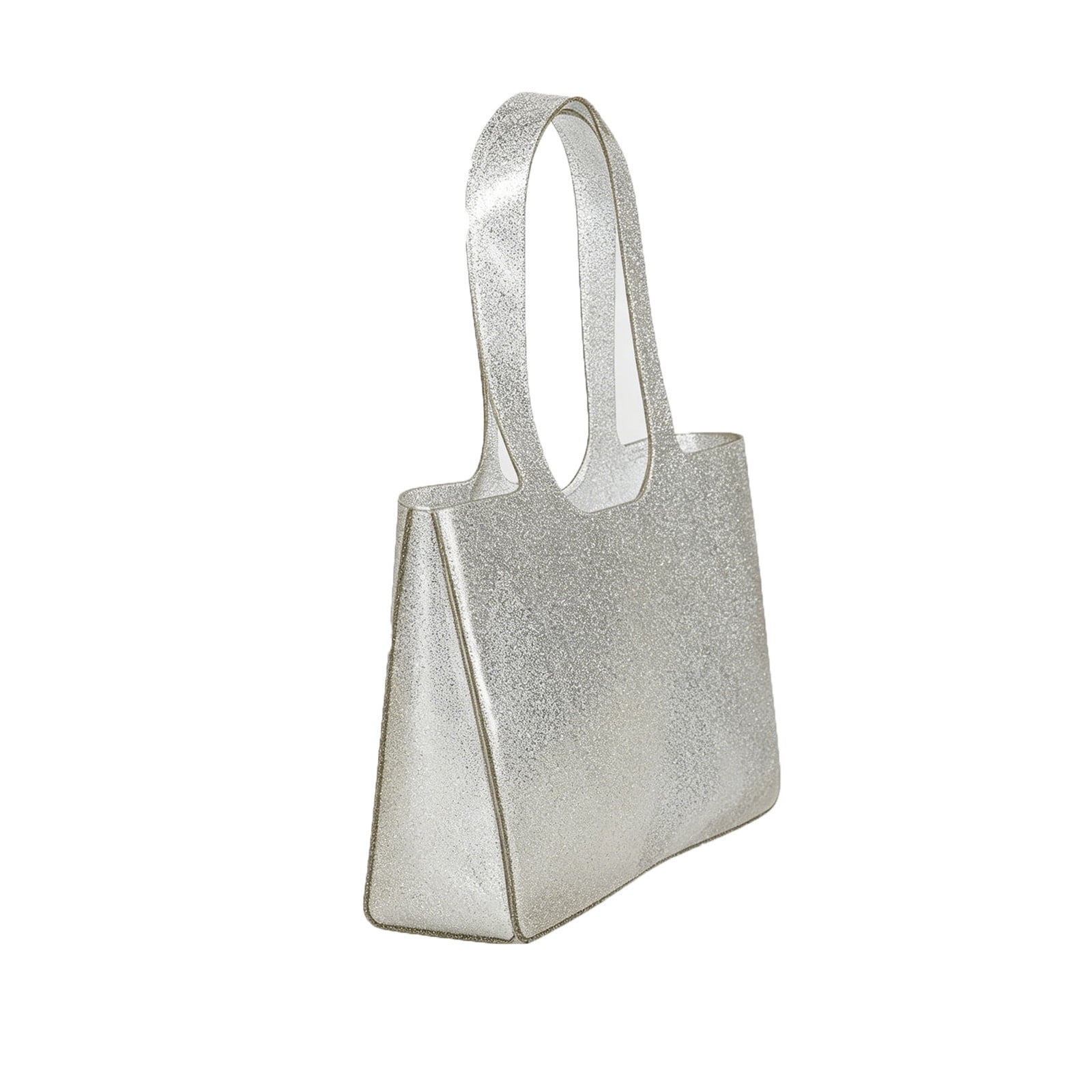 Clear Jelly Tote Bag, 13*8 inch Transparent PVC Shoulder Handbag ...