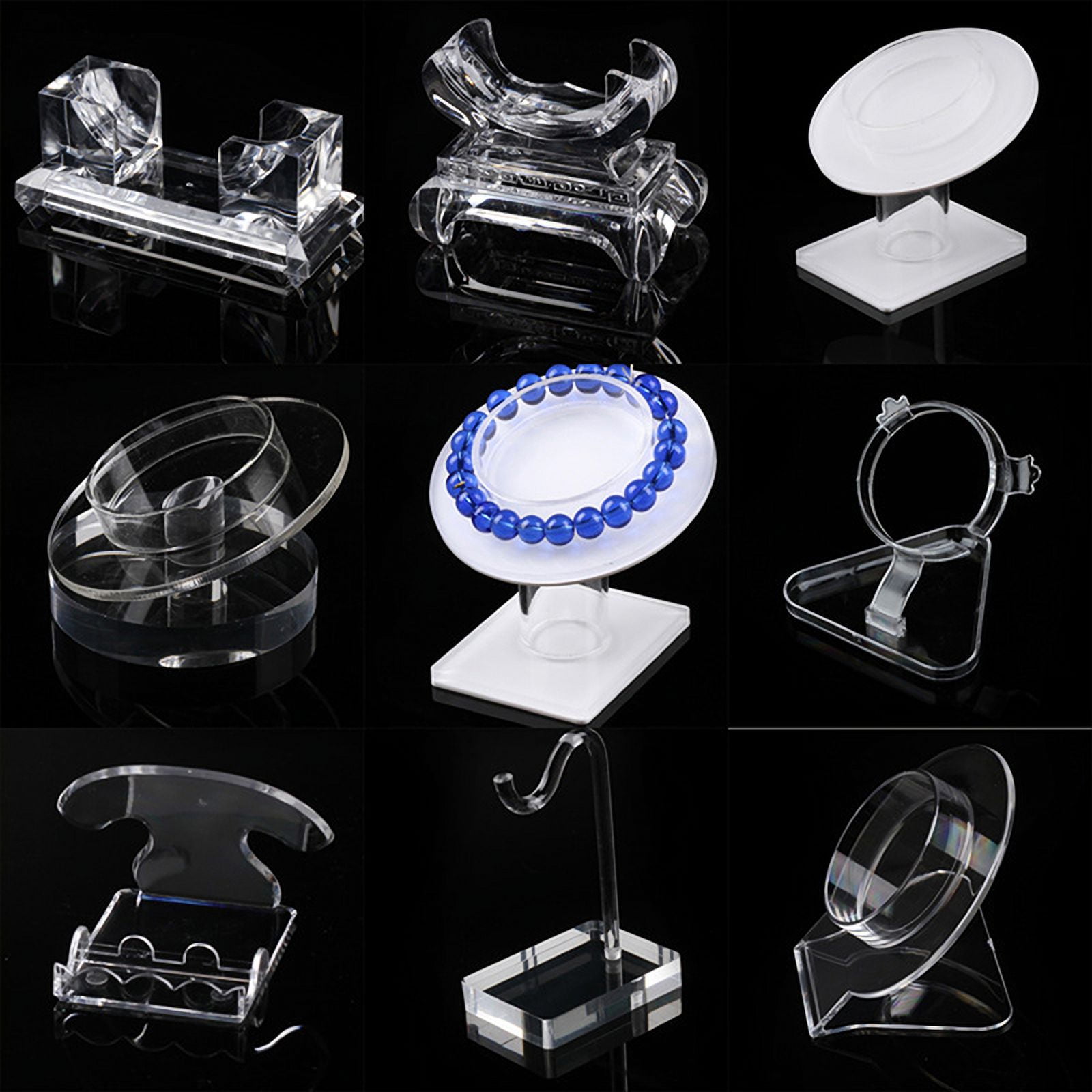 Clear Jewelry Bracelet Display Holder Bangle Organizer Rack Bracelet ...