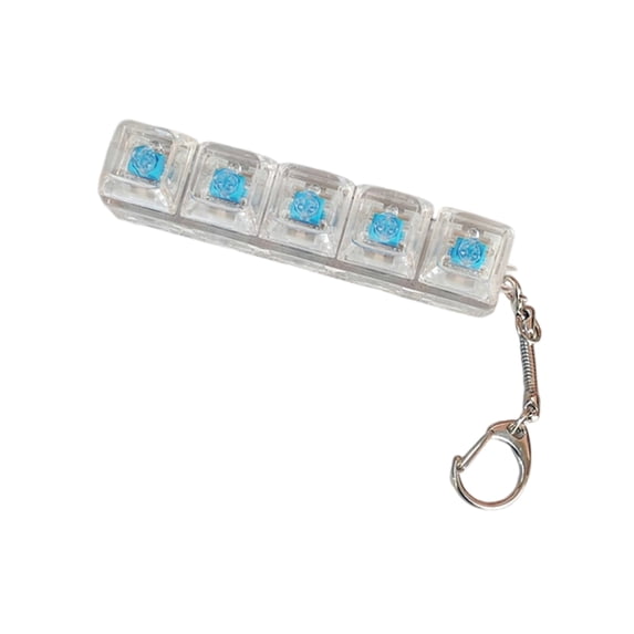 Clear Keyboards Toy Keychain for Stress Relief Keyboards Clicking ...
