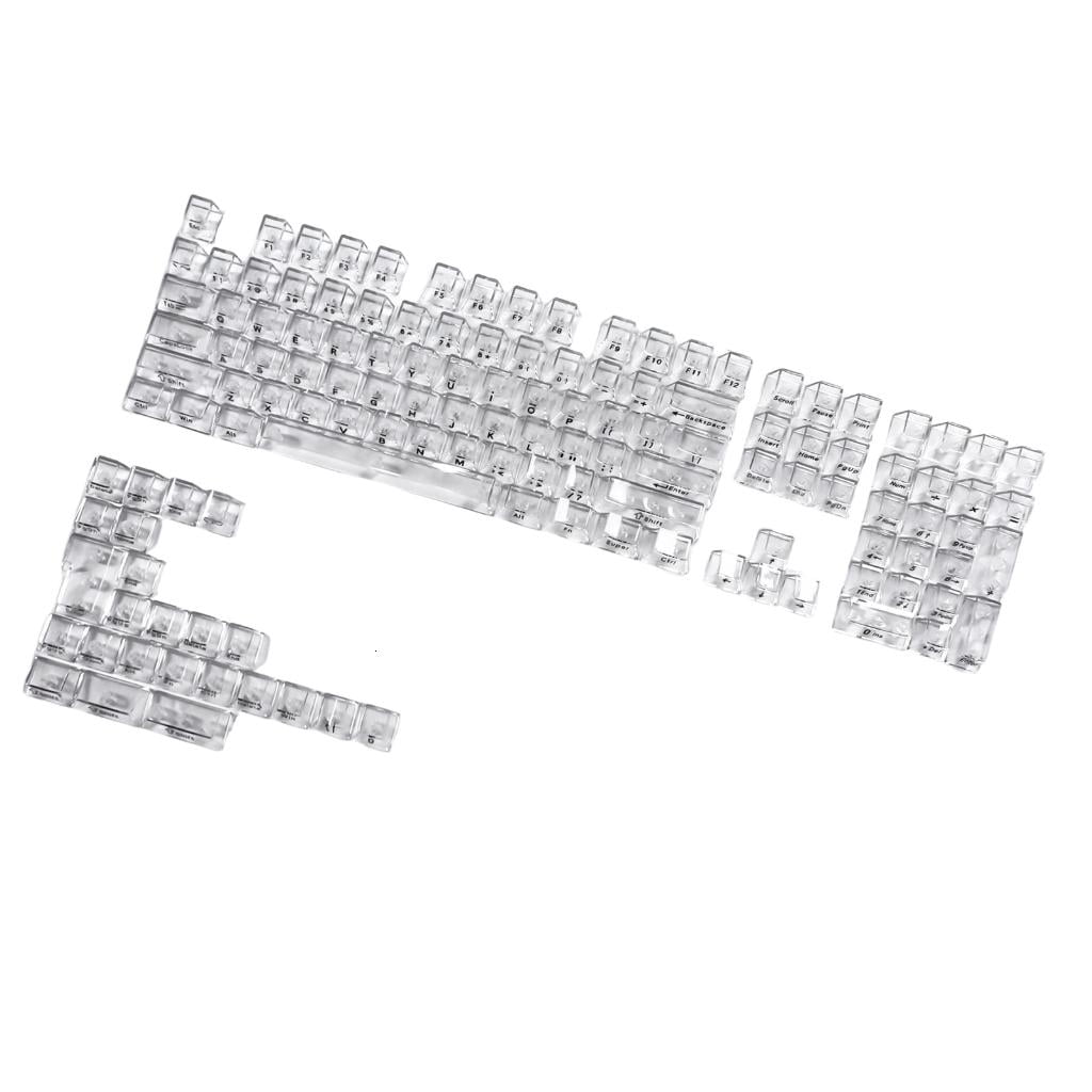 Clear Keycaps Set 10mm Profile 132Keys Keycap for Gaming Mechanical Keyboards - Walmart.com