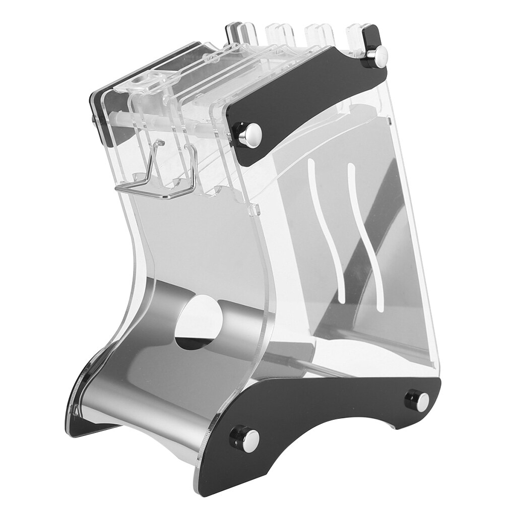 Clear Knife Block Transparent Inserted Holder Stainless Steel Bracket ...