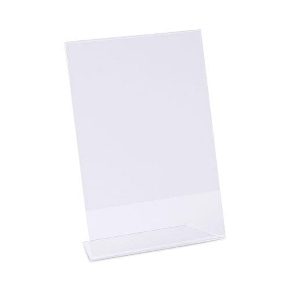 Clear L-Style Freestanding Frame, 5 X 7 Insert, 3/pack | Bundle of 10 ...