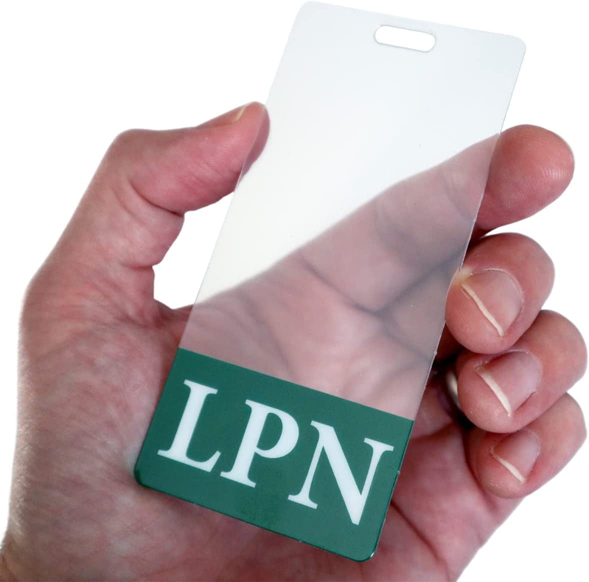 Clear LPN Badge Buddy Vertical - Hospital & Nurse ID Backer Cards ...