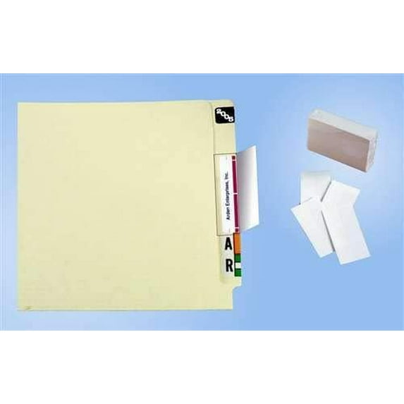 Clear Label Holder with Writable Inserts for End Tab Folders 3” x 1-1/2 ...