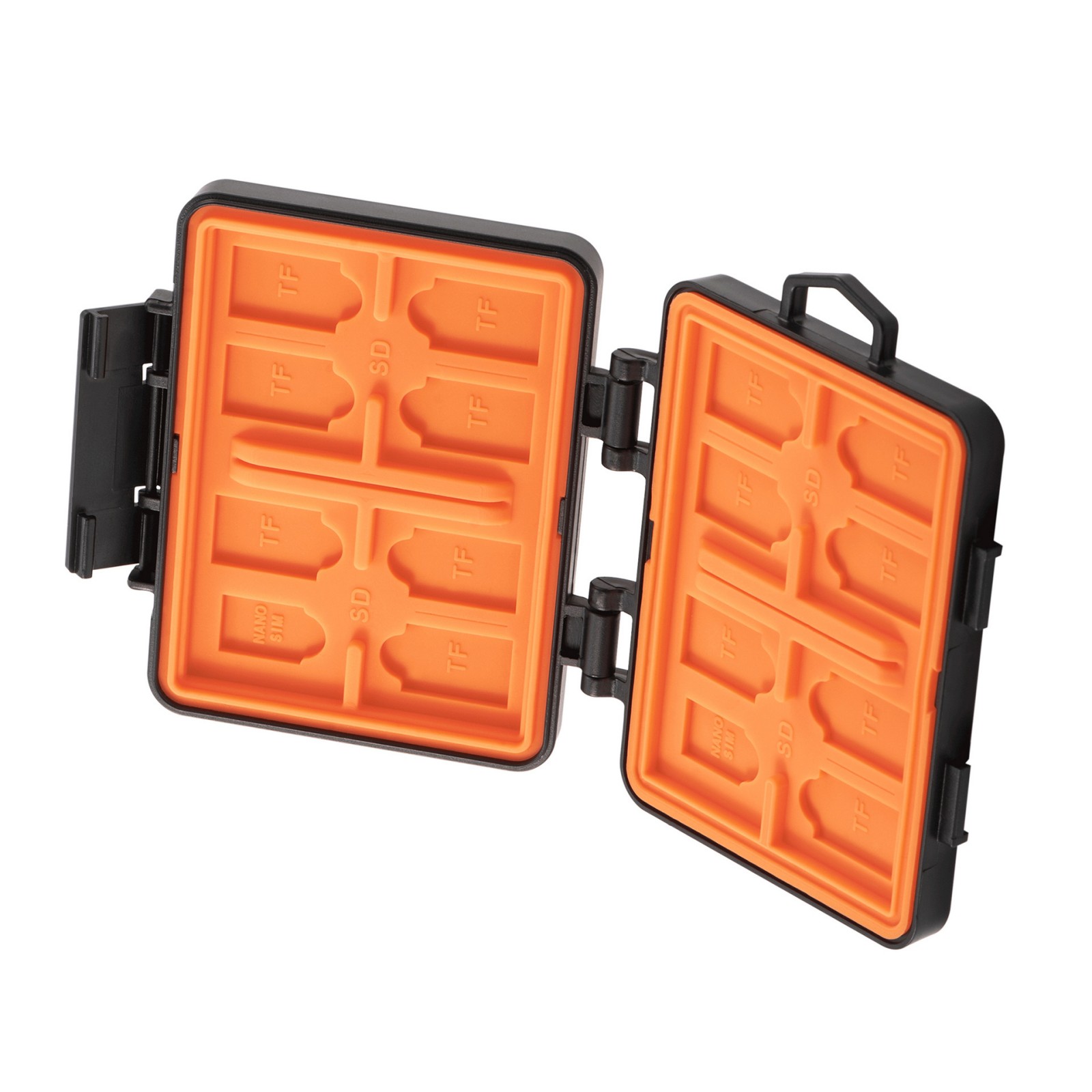 Clear Labeled Memory Card Holder Case For Small Memory Cards Efficient ...