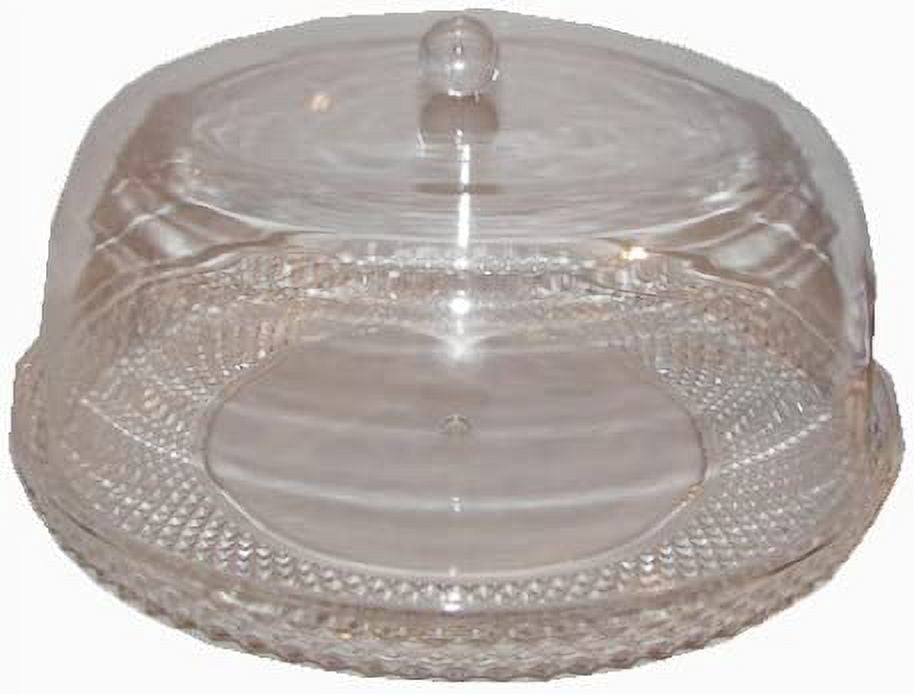 Clear Large Cake Plate with Cover - Walmart.com