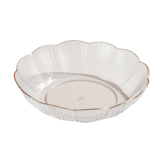 Clear Large Household Fruit Plates Snack Trays With Smooth Glossy ...