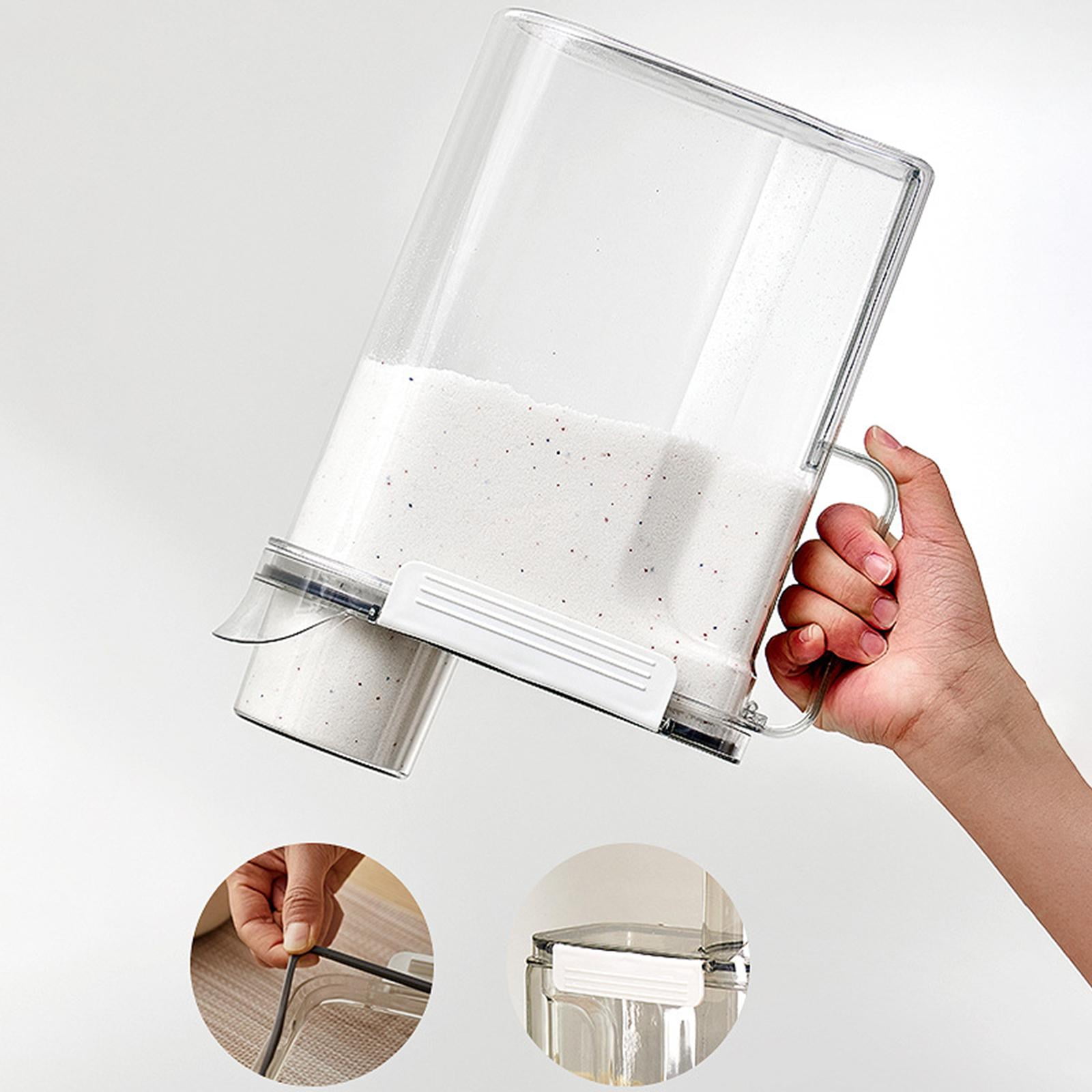 Clear Laundry Detergent Container Dispenser Holder Organizer Washing ...