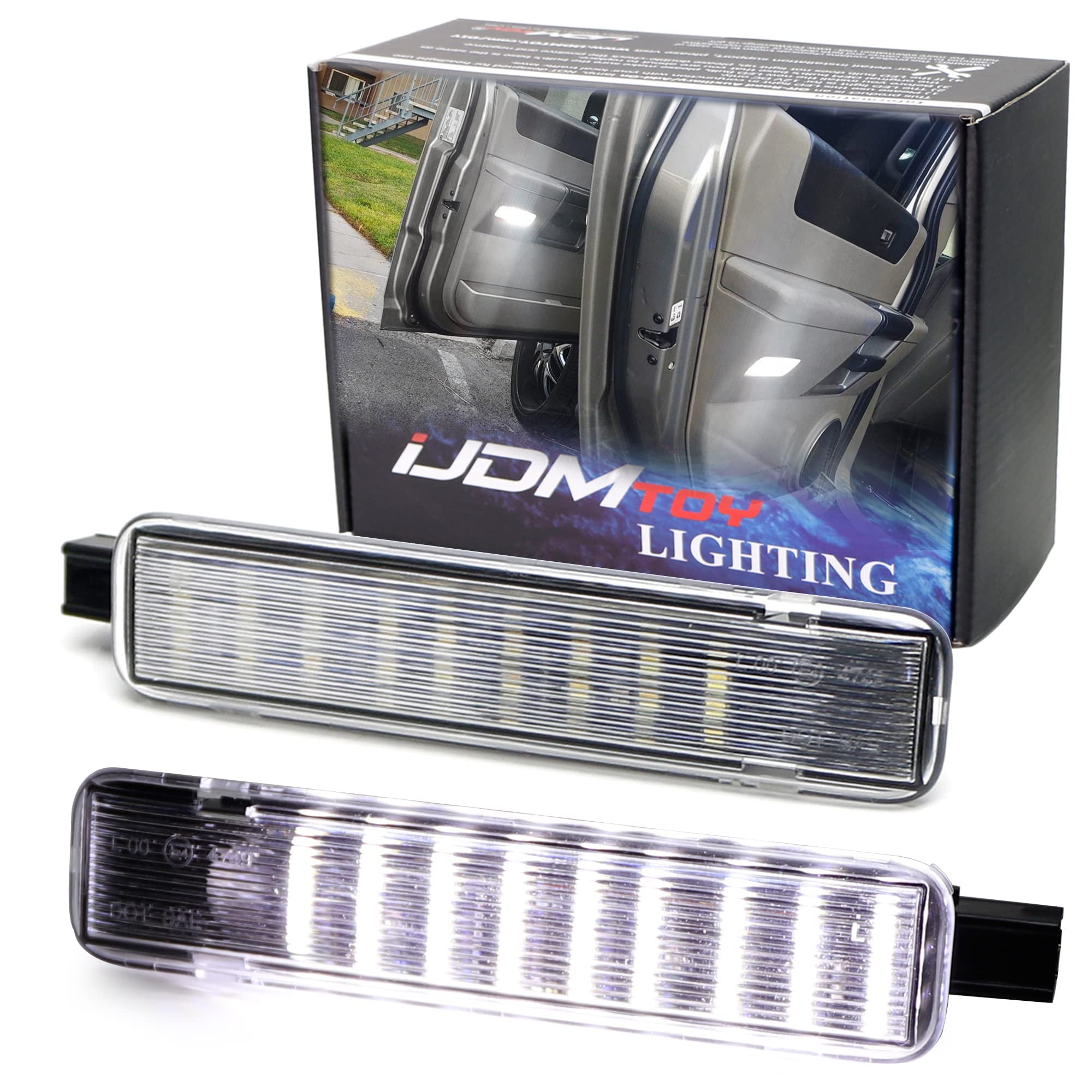 Clear Lens 36-LED White Side Door Courtesy Light Assemblies For GM ...