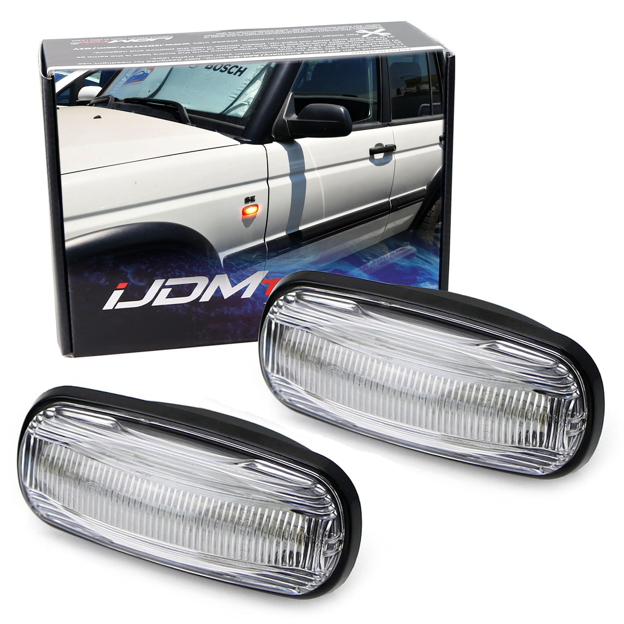 Clear Lens Amber Full LED Front Side Marker Light Kit For 1998-15 Land ...