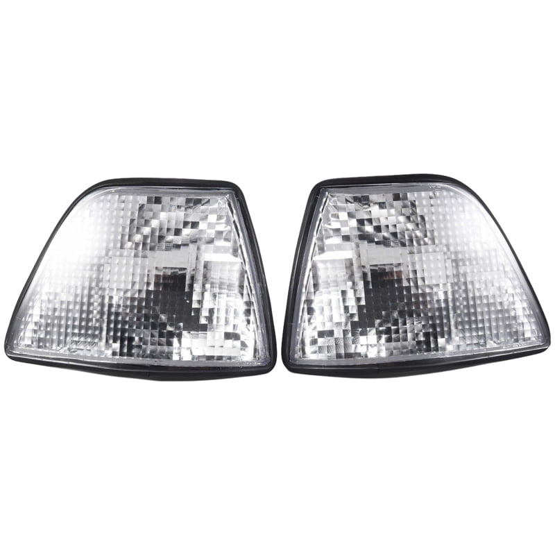 Clear Lens Car Front Corner Lamps Turn Signal Light Sidelights for E36 ...