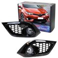 Clear Lens Fog Lights Foglamp Kit with Halogen Bulbs, Bezel Covers, On ...