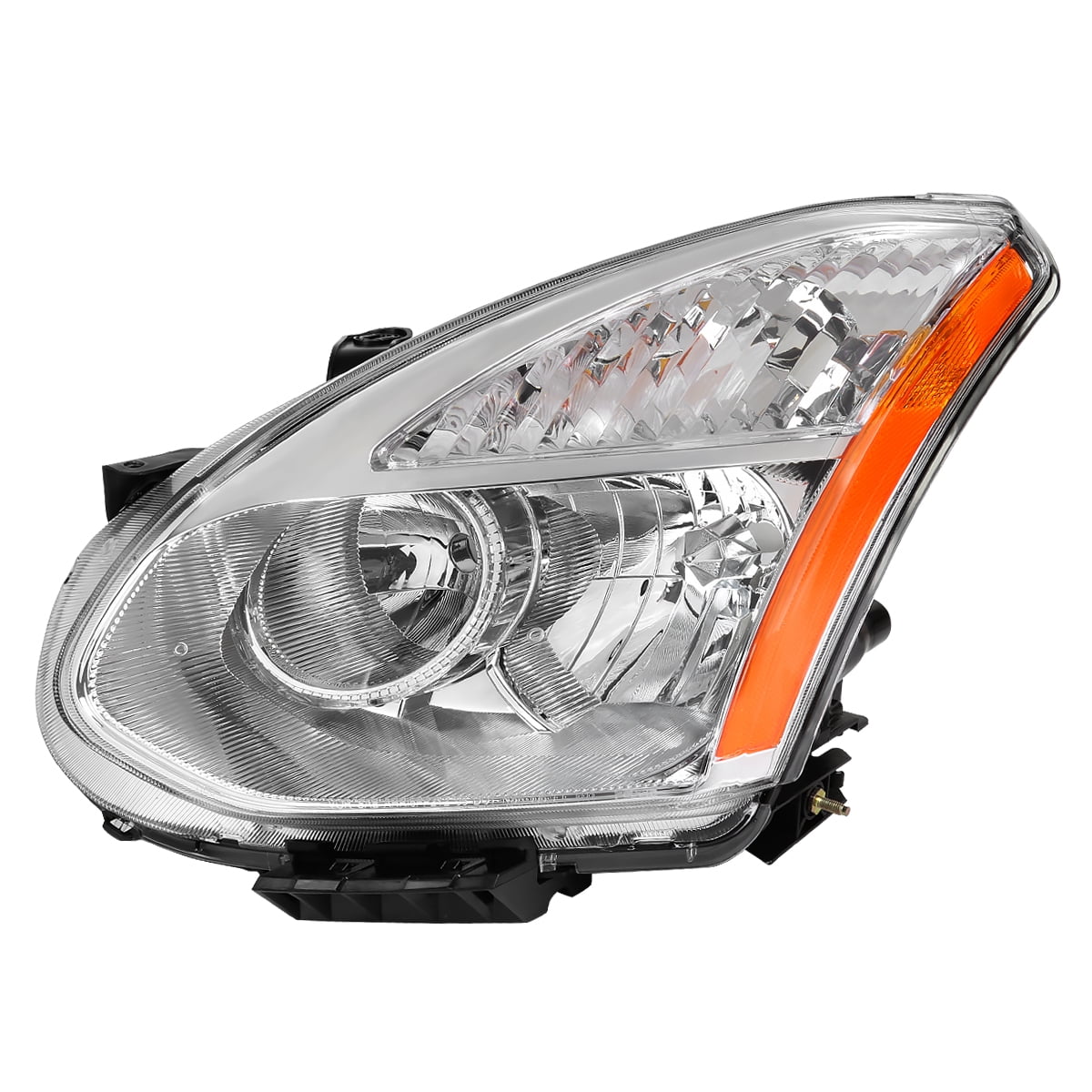 Clear Lens Headlight w/ Amber Reflector - Driver Side Only Made for and ...