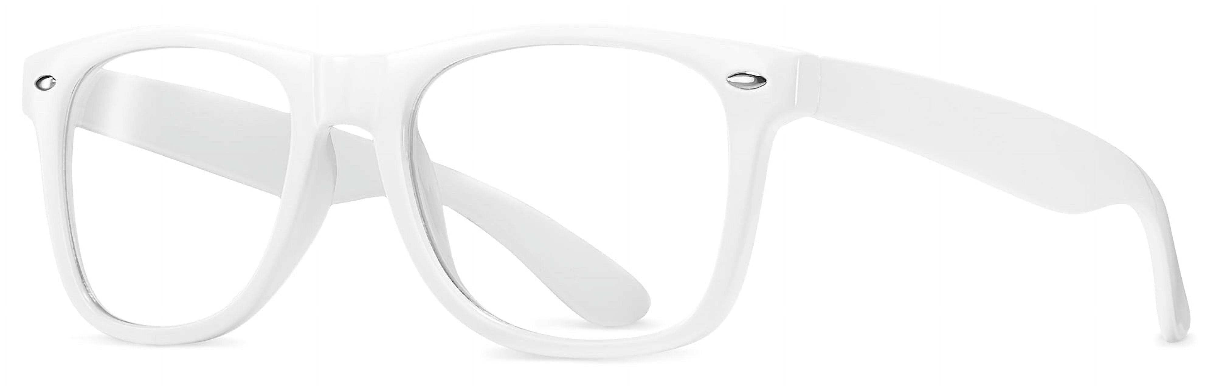 Clear Lens Non-Prescription Retro Nerd Glasses for Men Women Costume ...
