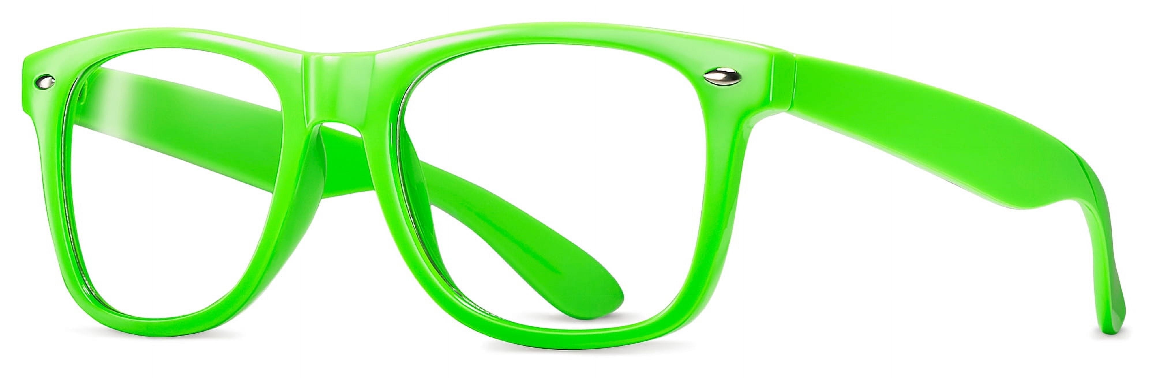 Clear Lens Non-Prescription Retro Nerd Glasses for Men Women Costume Cosplay Pretend Fake ...