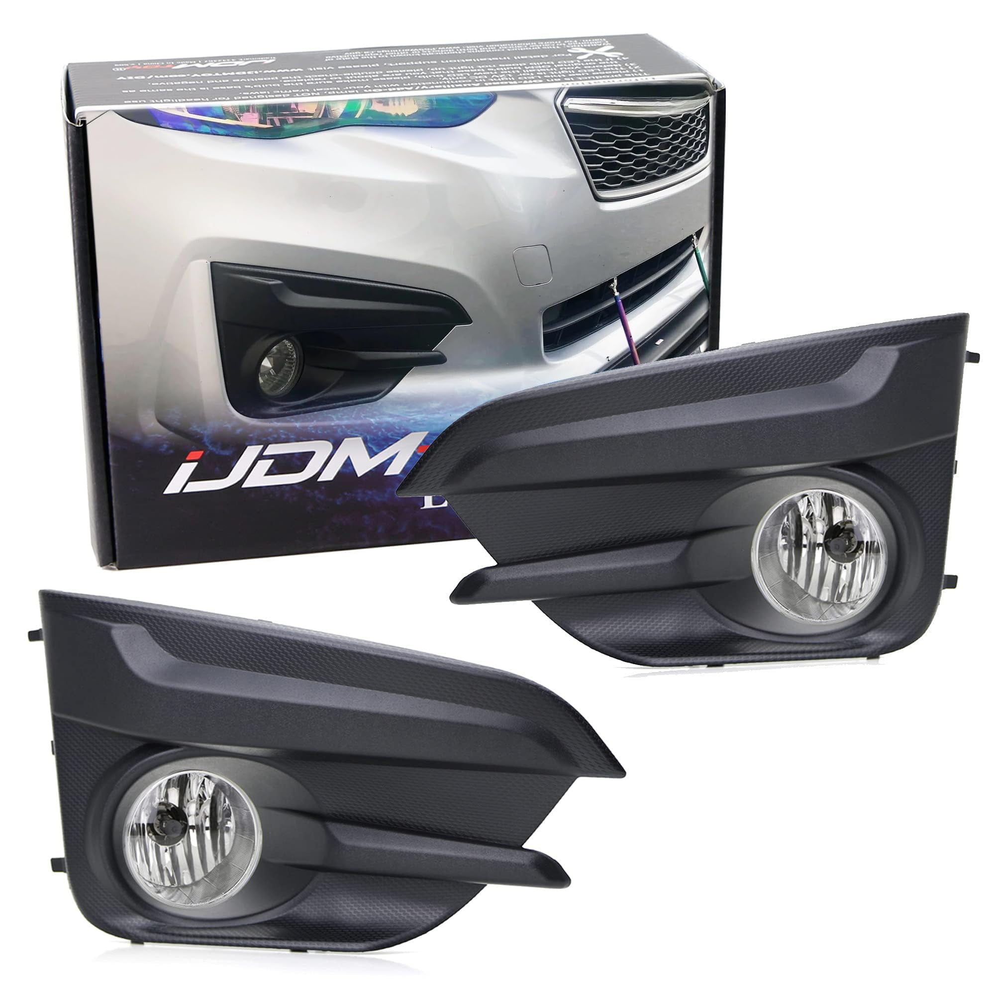 Clear Lens OEM-Spec H11 Halogen Bulb Fog Light Assemblies with Bumper ...