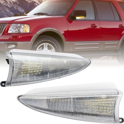 Clear Lens Side Mirror Puddle Lights for 2003 2004 2005 2006 F-ord ...