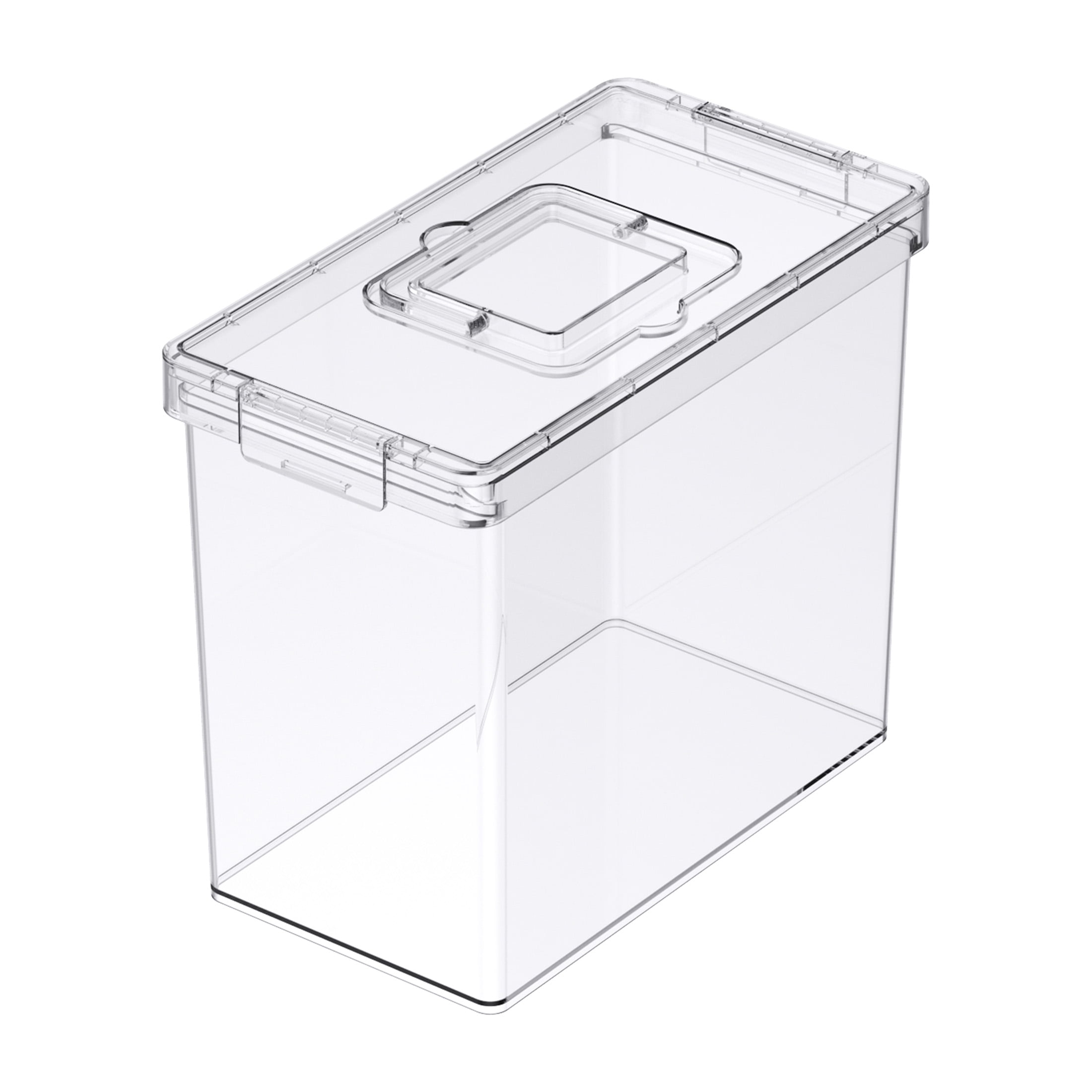 Clear Letter File Storage Case with Top Handle by Simply Tidy ...