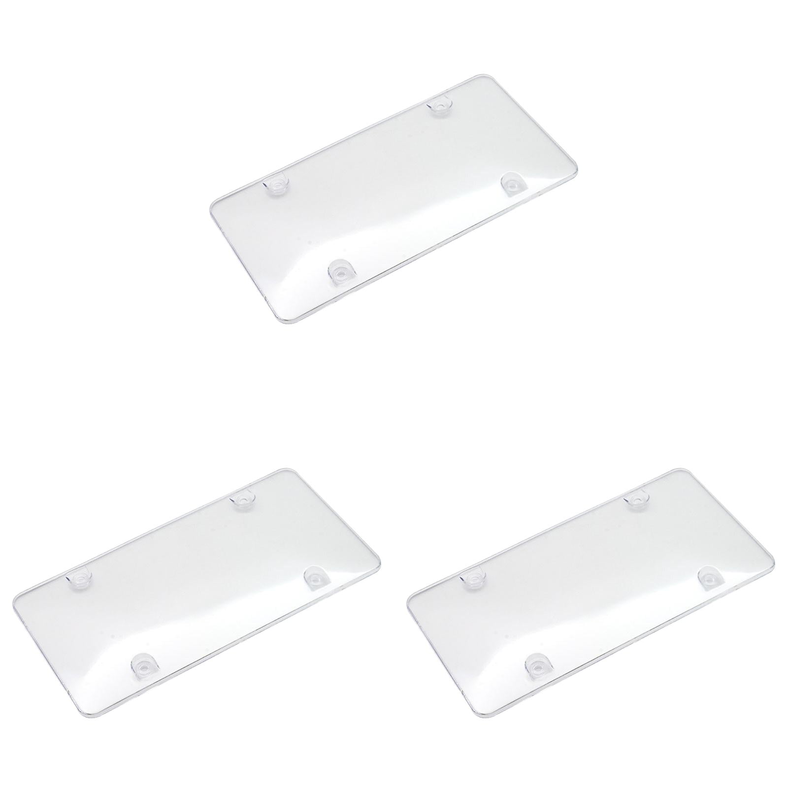 Clear License Plate Cover Frame All Weather Novelty/License Plate Fits ...