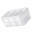 Clear Lid Organiser Transparency Divided Snacks Nut Storage Box Storage ...