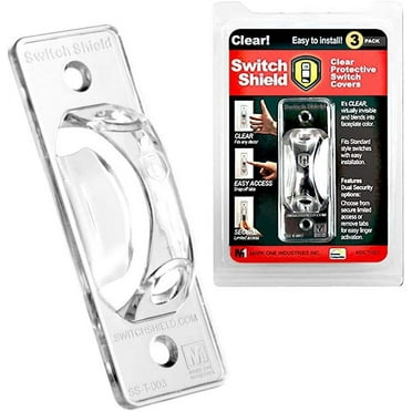 JSP Manufacturing Clear Toggle Switch Plate Cover Guard, 6 Pack ...