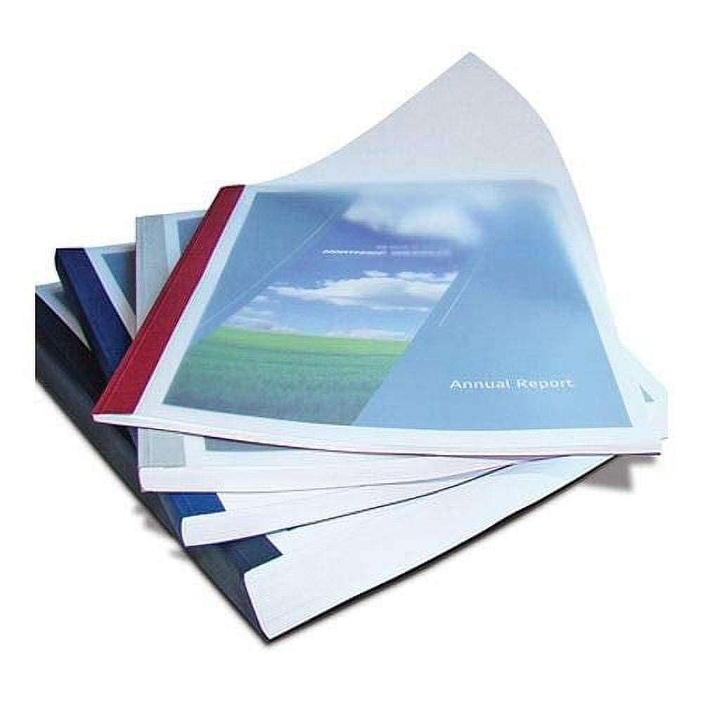 Clear Linen Wrap-Around Thermal Binding Report Covers - 1/4 inch Spine ...