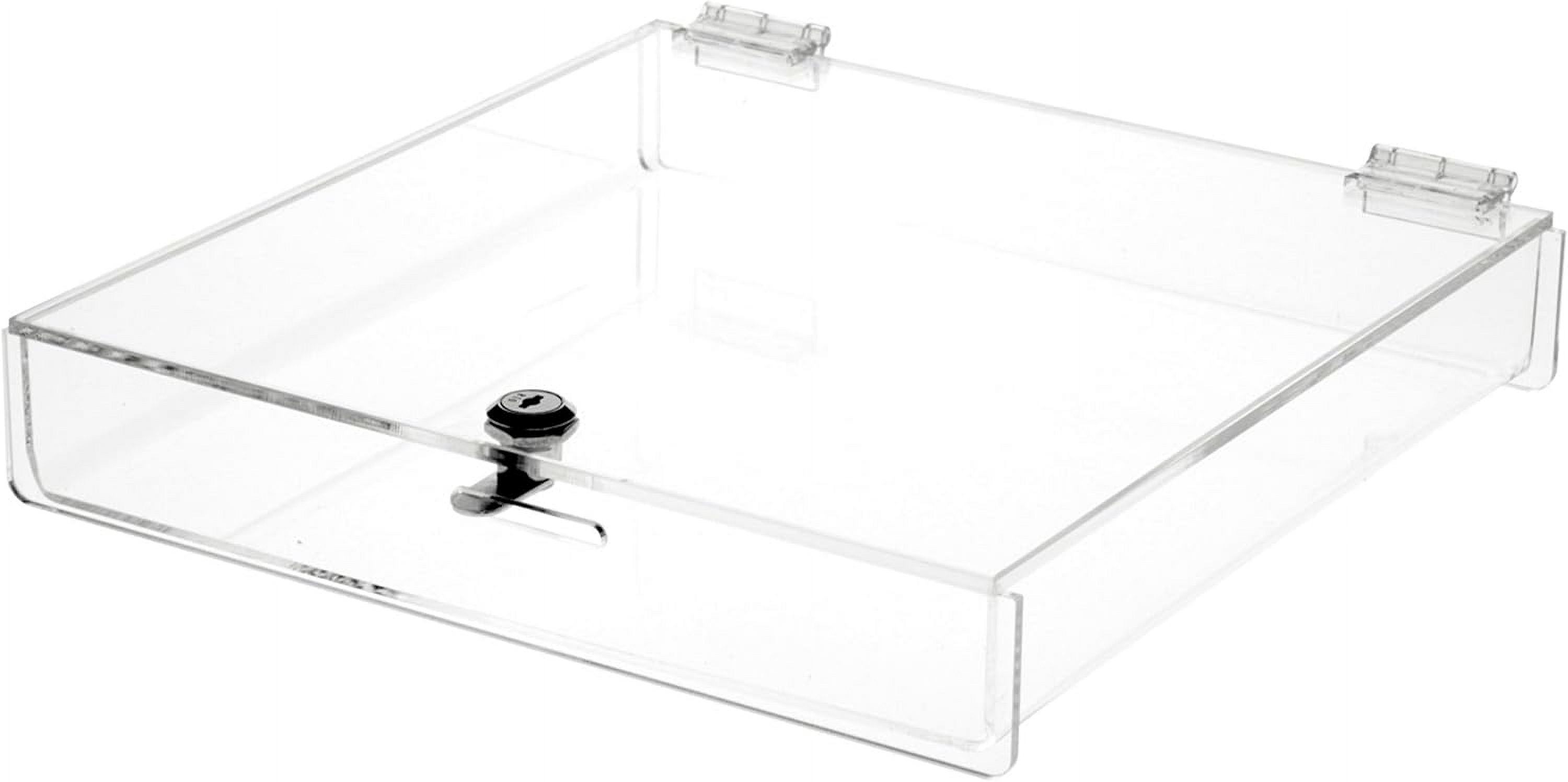 Clear Locking Countertop Display Case, 2" H x 12" W x 12" D - Walmart.com