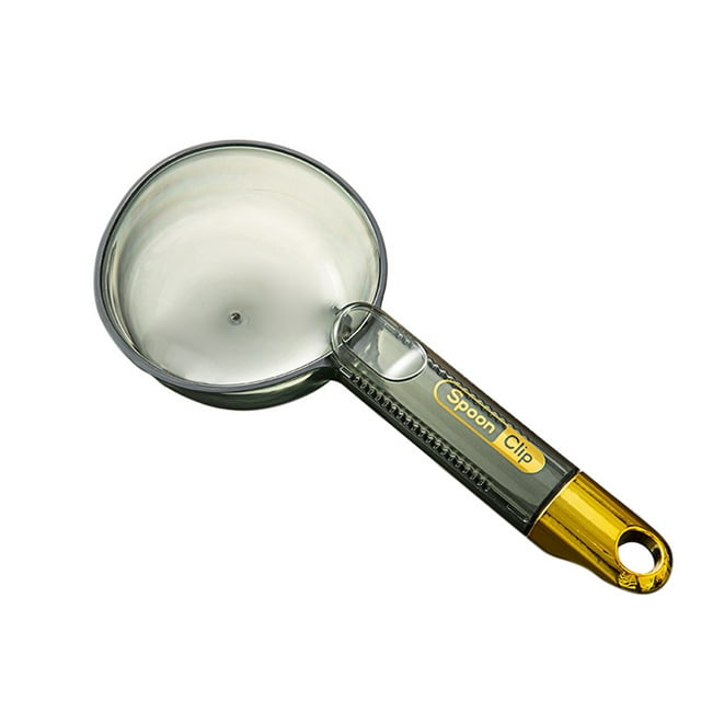 Clear Long Handle Plastic Measuring Spoons Coffee Protein Milk Powder ...