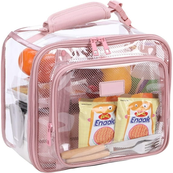 Clear Lunch Bags for Women Work Transparent Stadium Concert School ...