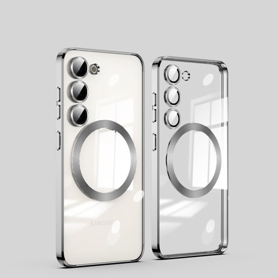 Clear Magnetic Case for Samsung Galaxy S24 FE with Camera Lens ...