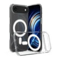 Clear Magnetic Hard Case for iPhone 17 Air with Additional Tempered ...